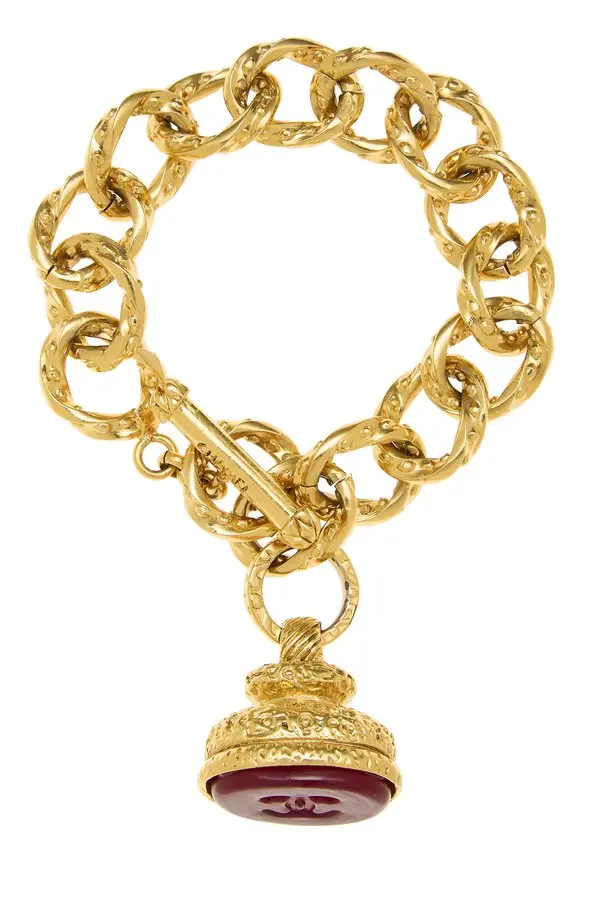 Chanel Gripoix Bracelet - Red