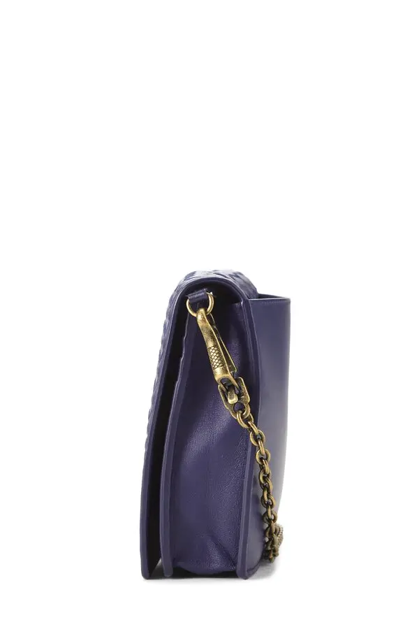 Bottega Veneta Intrecciato Wallet On Chain - Navy