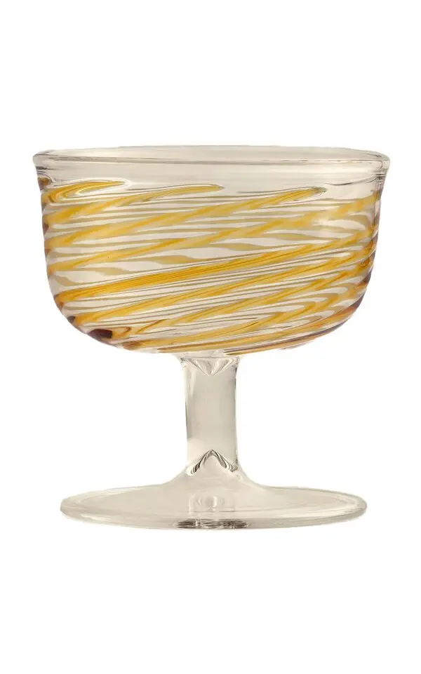 ANŪT CAIRO Set-of-two; Swirly Ice Cream Bowls - Yellow