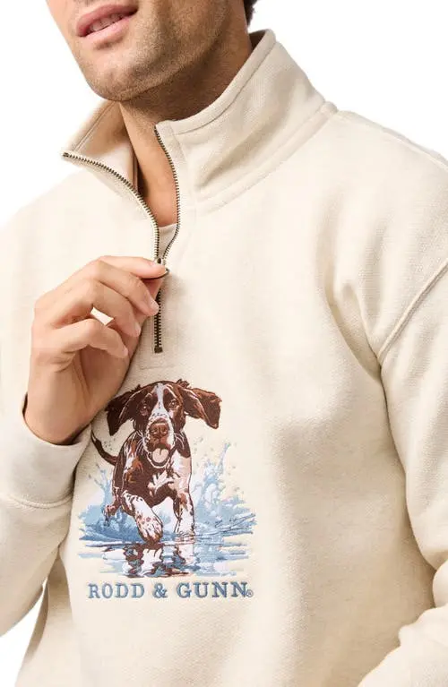 Rodd & Gunn Gunners Track Embroidered Quarter-zip Sweatshirt