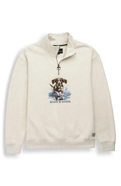 Rodd & Gunn Gunners Track Embroidered Quarter-zip Sweatshirt