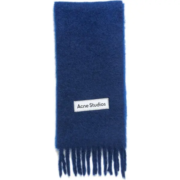 Acne Studios Vally Dip Dye Alpaca & Wool Blend Fringe Scarf