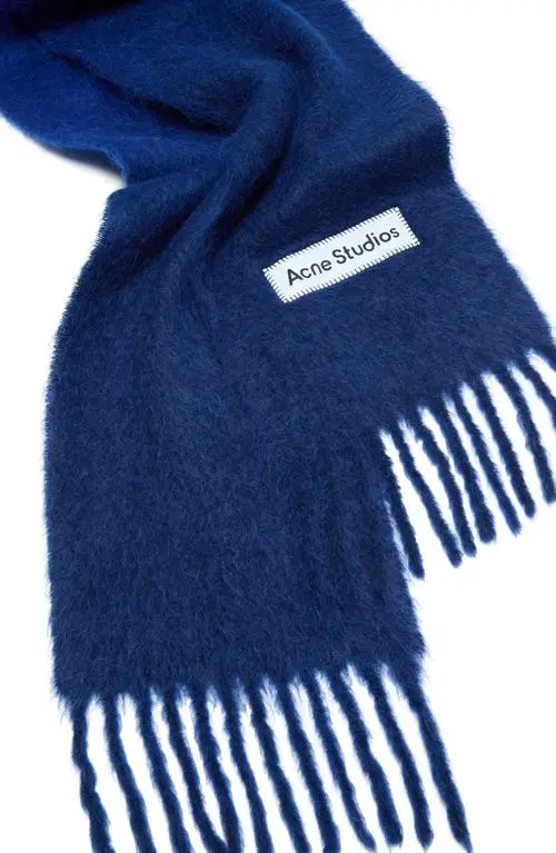 Acne Studios Vally Dip Dye Alpaca & Wool Blend Fringe Scarf