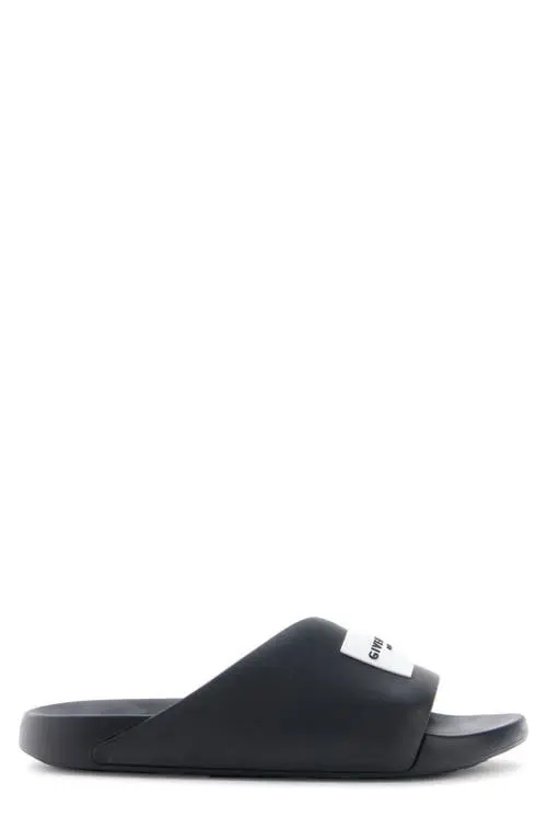 Givenchy Label Slide Sandal - Black