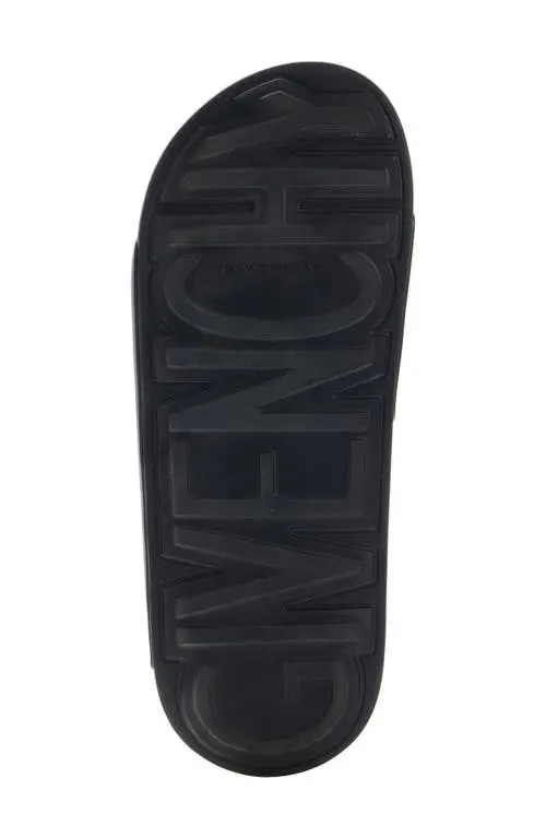 Givenchy Label Slide Sandal - Black