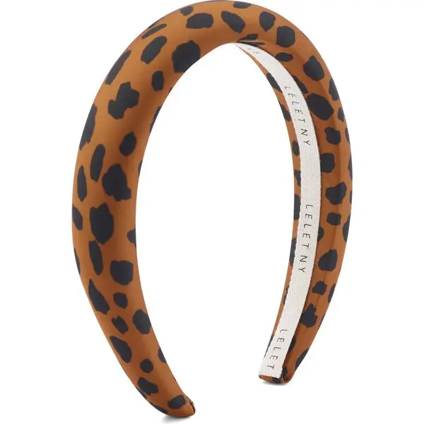 LELET NY Greer Padded Headband - Leopard