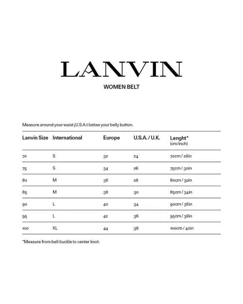 LANVIN Compagnon Large Leather Belt