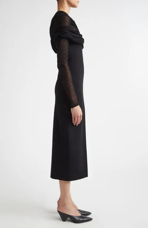 Altuzarra Meyer Draped One-shoulder Midi Dress