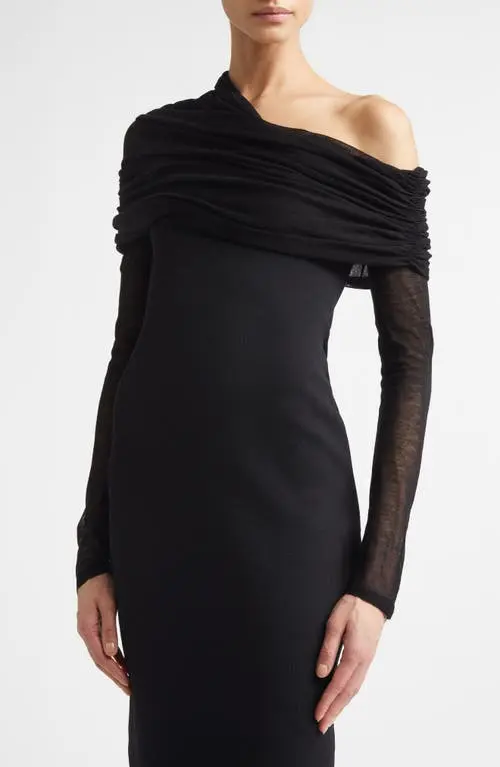 Altuzarra Meyer Draped One-shoulder Midi Dress