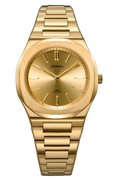 D1 MILANO Ultra Thin Bracelet Watch - Gold