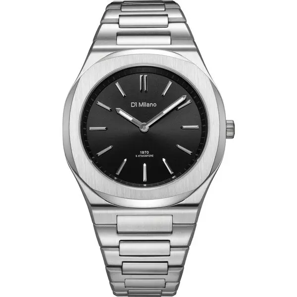 D1 MILANO Ultra Thin Bracelet Watch - Black