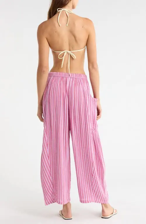 Free People Quin Stripe Cotton Drawstring Pants