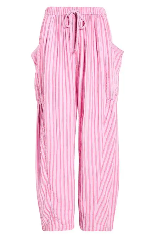 Free People Quin Stripe Cotton Drawstring Pants