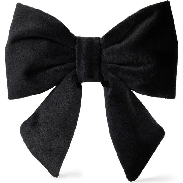 THE FOGGY DOG Velvet Dog Bow - Black