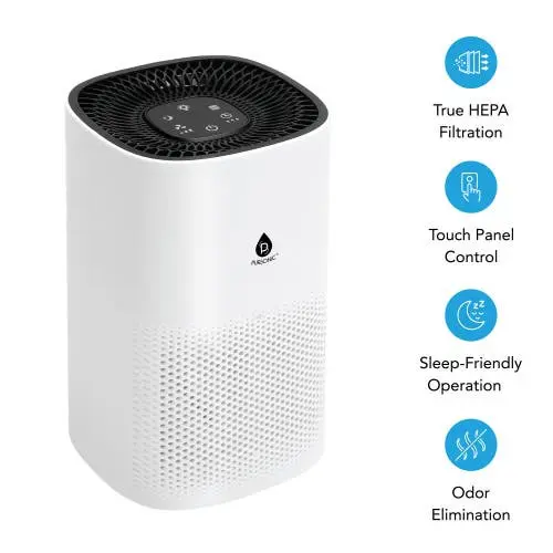 PURSONIC True Hepa Air Purifier 538 Sq Ft Coverage Smart Timer