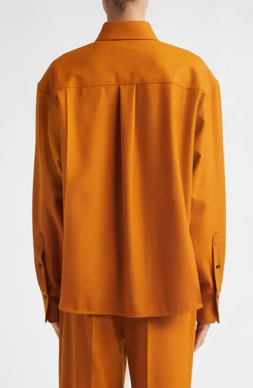 Victoria Beckham Long Sleeve Crop Button-up Shirt