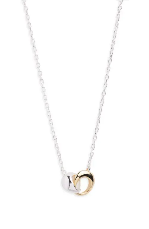 Argento Vivo Interlock Necklace - Two Tone