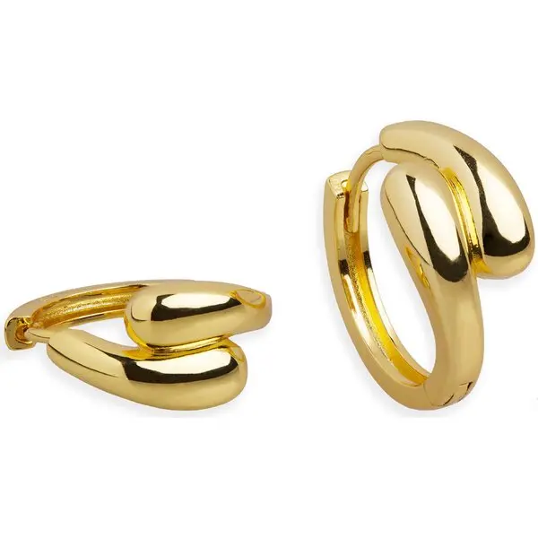 Argento Vivo Puffy Huggie Hoop Earrings - Gold