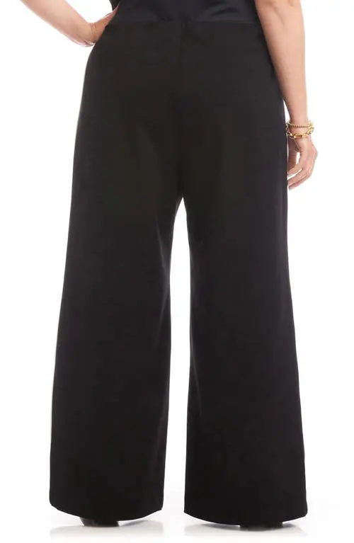 Karen Kane Contrast Piped Wide Leg Pants