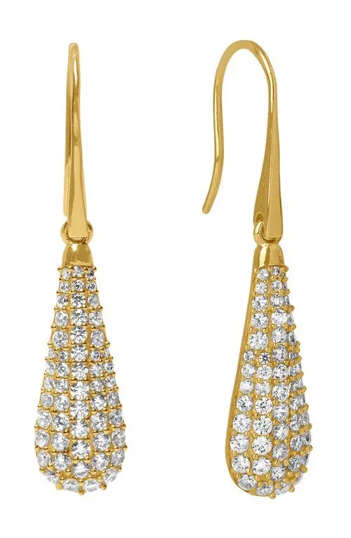 DEAN DAVIDSON Margaux Pavé Drop Earrings - White Topaz/gold