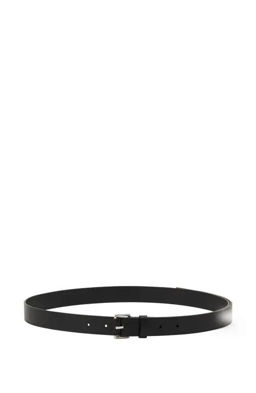 LANVIN Compagnon Leather Belt - Black
