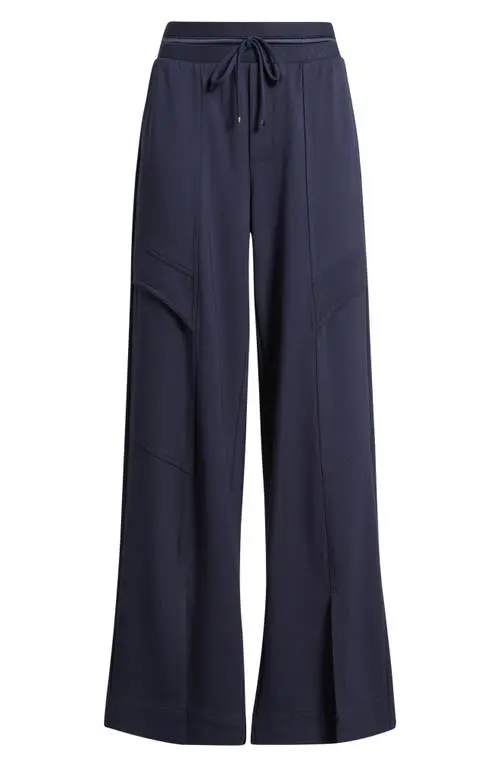 Wit & Wisdom Glider Skyrise Wide Leg Drawstring Pants - Navy