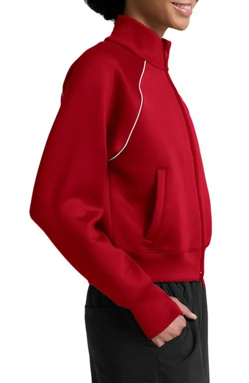 Beyond Yoga Piping Detail Bomber Jacket