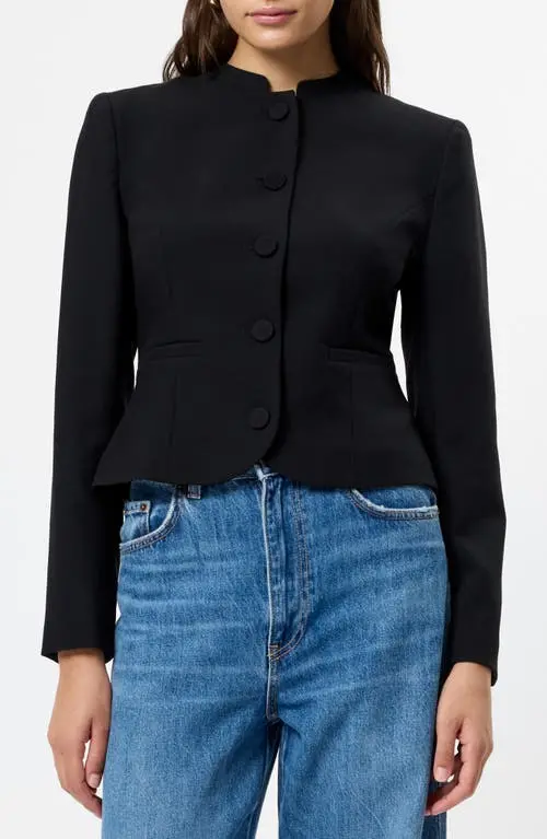French Connection Slim Fit Cropped Twill Jacket