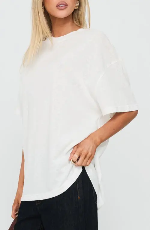 Princess Polly Oversized Cotton Blend T-shirt