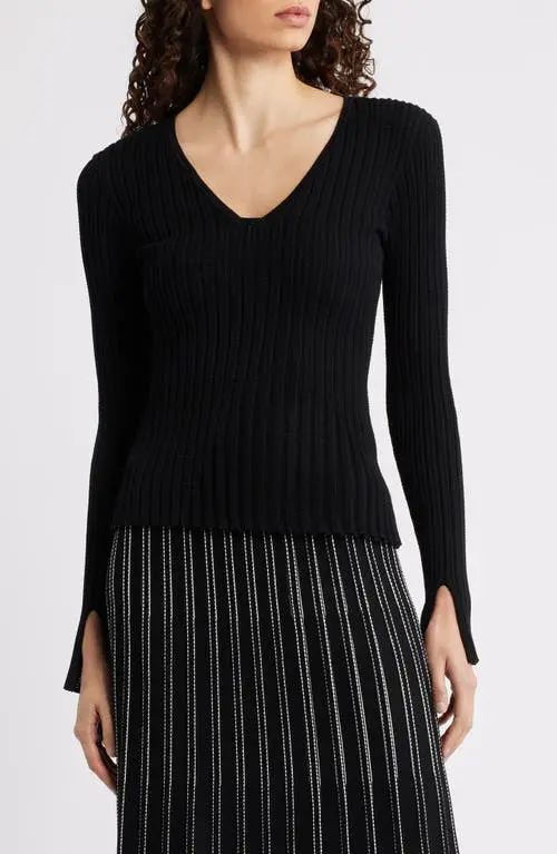 BOSS Rib Knit Top