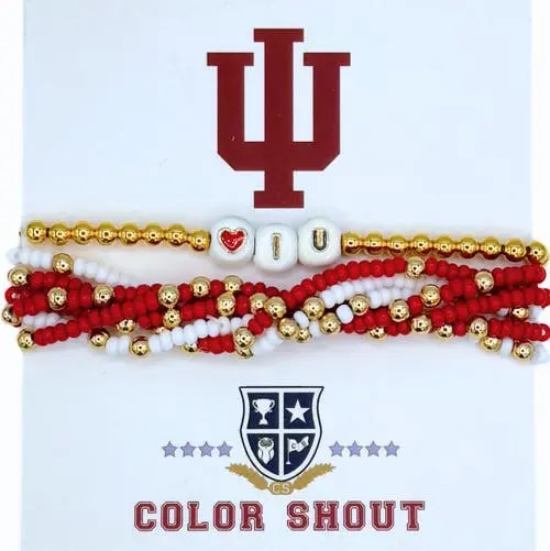 COLOR SHOUT Indiana Lucky 7 Bracelet Set - Yellow Gold
