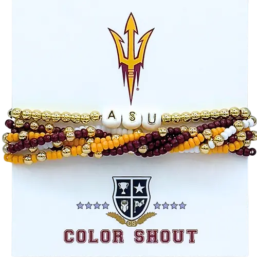 COLOR SHOUT Lucky 7 Bracelet Set - Yellow Gold