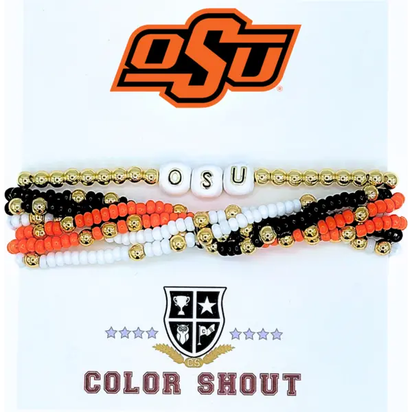 COLOR SHOUT Lucky 7 Bracelet Set - Yellow Gold