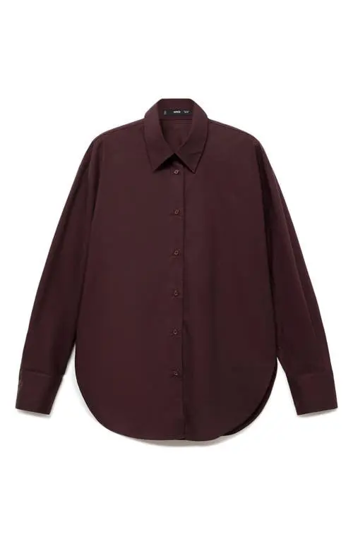Mango Oversized Poplin Shirt
