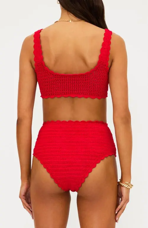 Beach Riot Kirby High-waist Bikini Bottom - Ruby