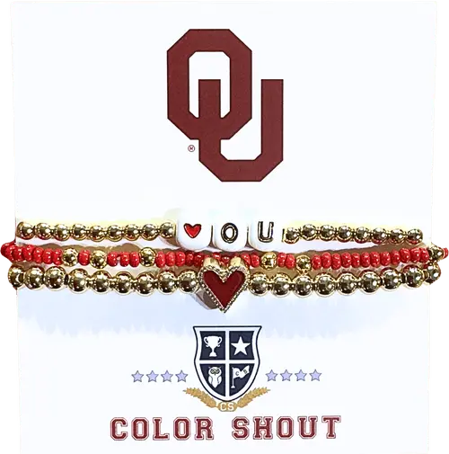 COLOR SHOUT Oklahoma Bracelet Stack - Yellow Gold