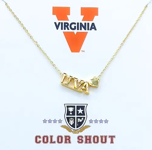 COLOR SHOUT Virginia Gold Heart Necklace - Yellow Gold