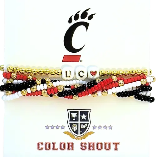 COLOR SHOUT Lucky 7 Bracelet Set - Yellow Gold