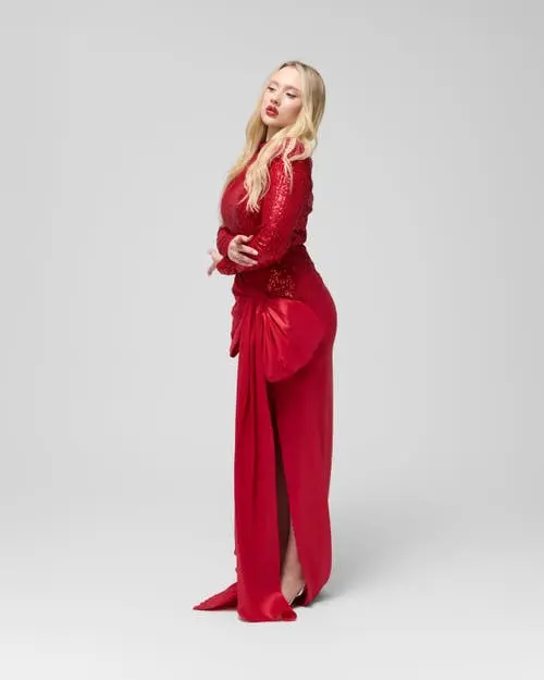 LE FAFO Avena Sequin Maxi Dress