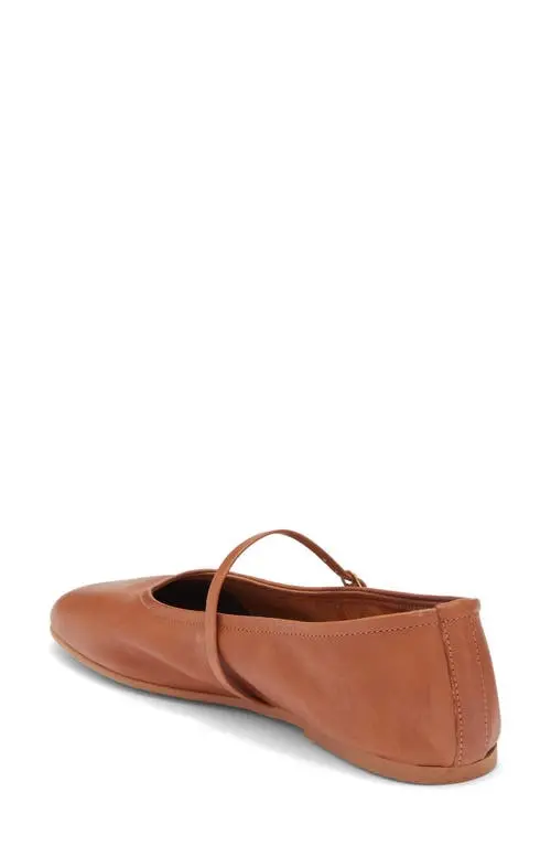 Steve Madden Besette Mary Jane Flat - Tan Leather