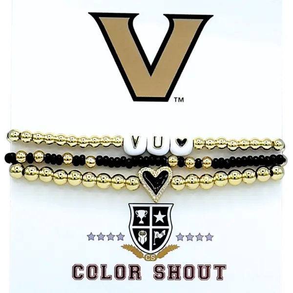 COLOR SHOUT Vanderbilt Bracelet Stack - Yellow Gold