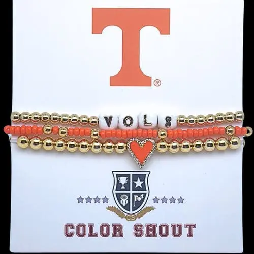 COLOR SHOUT Enamel And Bracelet Stack - Yellow Gold
