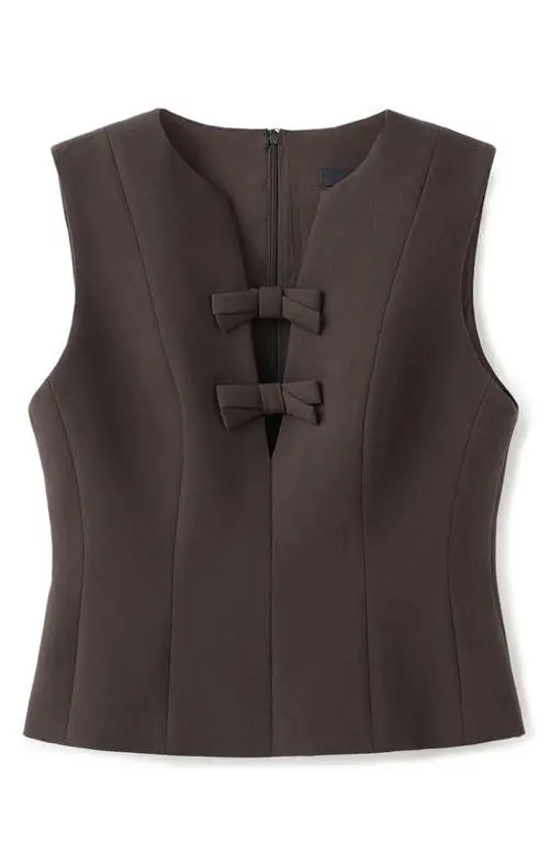 Mango Bow Detailed Vest