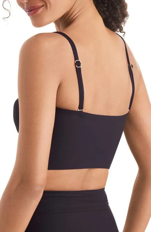MIMI FLAMINGO Finn Midkini Swim Top - Black