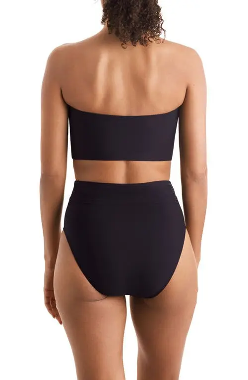 MIMI FLAMINGO Finn Midkini Swim Top - Black