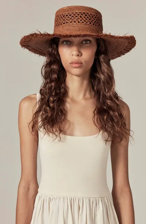 Helen Kaminski Ivy Raffia Boater - Nutshell