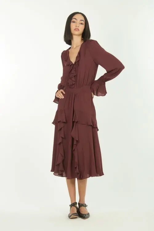 SECRET PON-PON Warby Dress - Mulberry