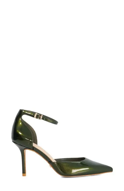 Dune London Calmness Pointed Toe Ankle Strap Pumps