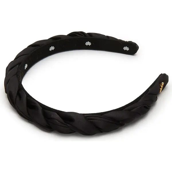 Lele Sadoughi Juliet Satin Headband - Jet