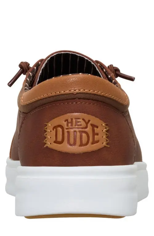 HEY DUDE Paul Pro Low Top Sneakers - Cognac